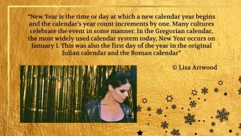 Gold Cute New Year | Free Google Slide Theme