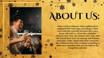 Gold Cute New Year | Free Google Slide Theme