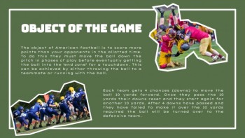 Green Collage American Football | Free Google Slide Theme