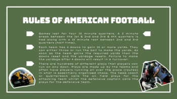 Green Collage American Football | Free Google Slide Theme