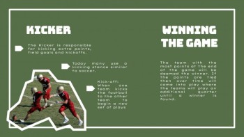 Green Collage American Football | Free Google Slide Theme