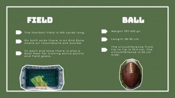 Green Collage American Football | Free Google Slide Theme