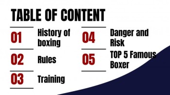 Dark Modern Boxing | Free Google Slide Theme