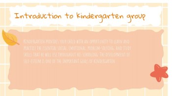 My Kindergarten Class | Free Google Slide Theme