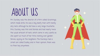 Purple Fun Superhero | Free Google Slide Theme