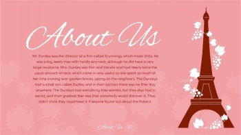 Red Floral France | Free Google Slide Theme