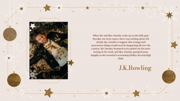 Gold Cute New Year | Free Google Slide Theme