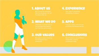 Light Simple Sport | Free Google Slide Theme