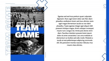 White & Blue Simple American Football | Free Google Slide Theme